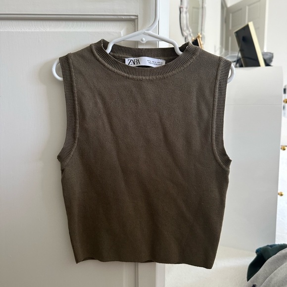 Zara | Tops | Zara Knit Ribbed Tank | Poshmark